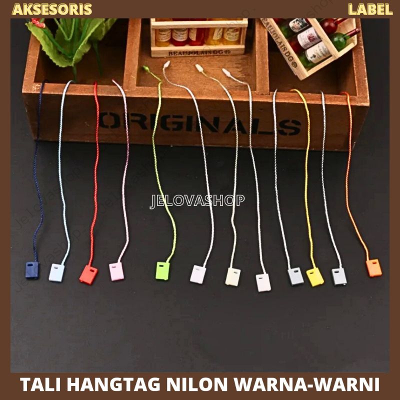 Jual Tali Hangtag/ Hang tag Nilon/Tali loop pin/Tali Label Warna-Warni ...