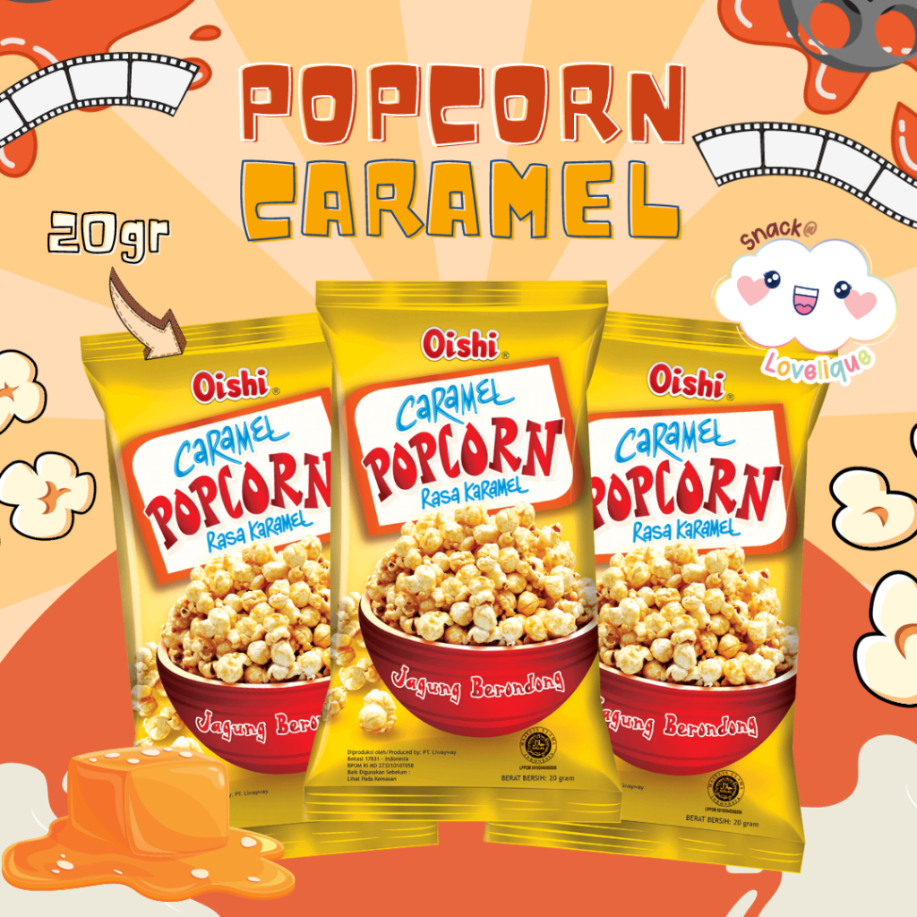 Jual Oishi Popcorn 20g All - Variant ( Chocolate / Caramel / Belgian Butter ) | Shopee Indonesia