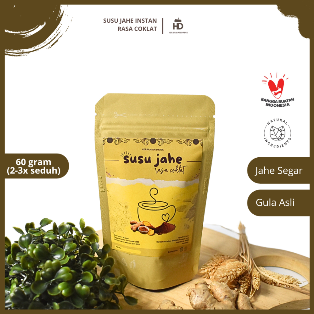 Jual Susu Jahe Instan Rasa Coklat 60 gram Murah | 100% Original ...