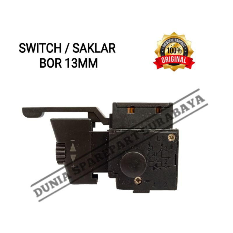 Jual Sparepart Switch Mesin Bor Bolak Balik 13mm / Saklar Skakel Bor ...