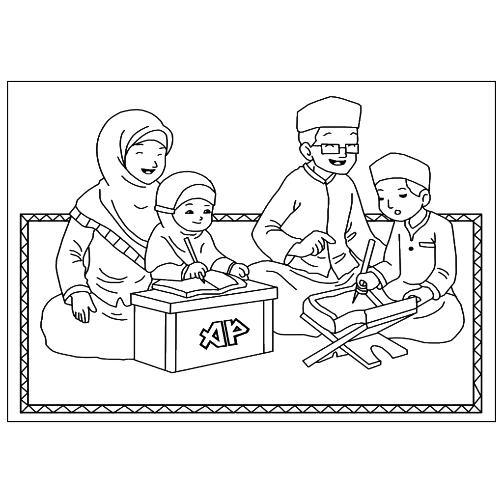 Jual Kertas Gambar Mewarnai Tema Islam | Kertas Mewarnai | Murah Meriah ...