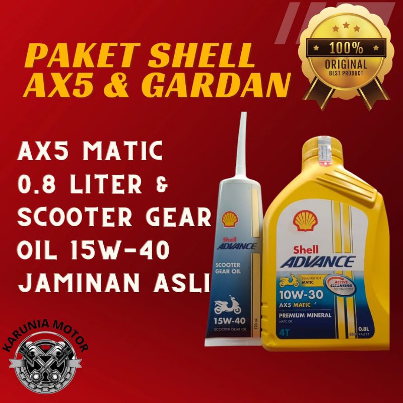 Jual OLI MESIN SHELL ADVANCE AX5 DAN GARDAN SHELL ORIGINAL JAMINAN ORI ...