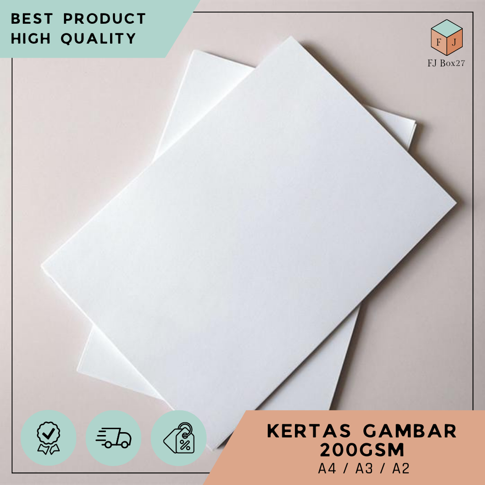 Jual (10 pcs) KERTAS GAMBAR SKETSA A2 A3 A4 / KERTAS GAMBAR 200GSM ...