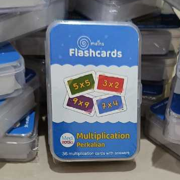 Jual Mathematics Flashcards || Kartu pintar matematika || Perkalian, pembagian, pecahan, dll ...