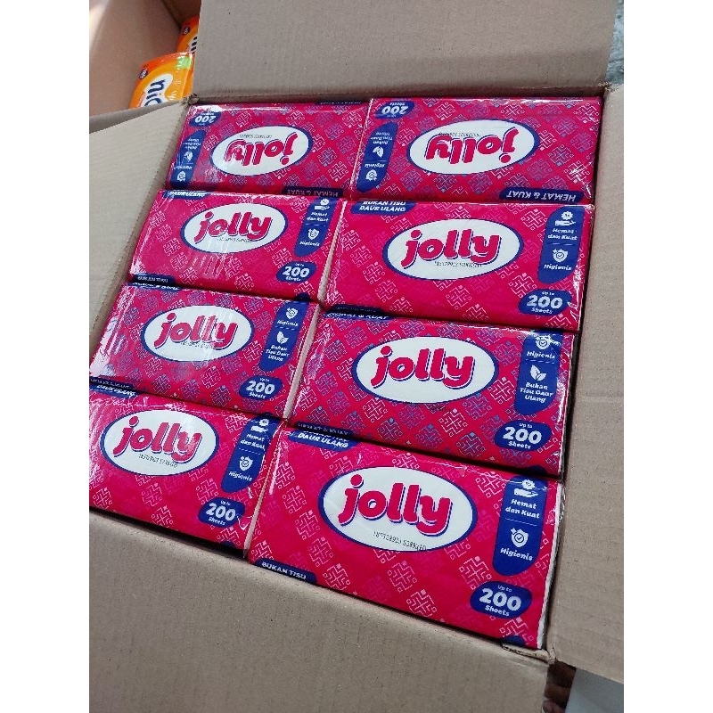 Jual Tissue Jolly 200s ( PAKET 8 pcs ) | Shopee Indonesia