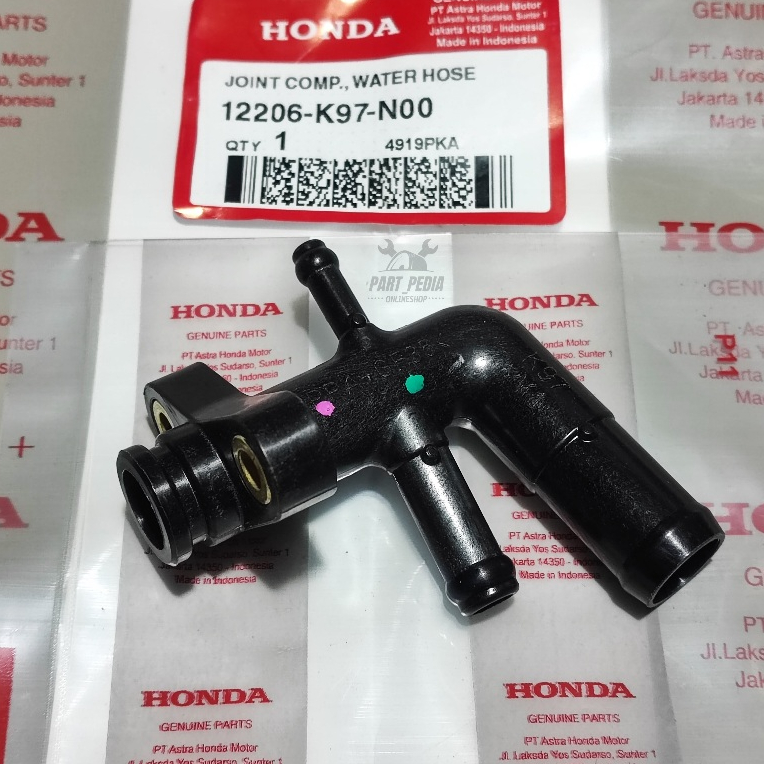 Jual pipa sambungan selang radiator joint comp water hose honda vario 125 vario 150 PCX original ...