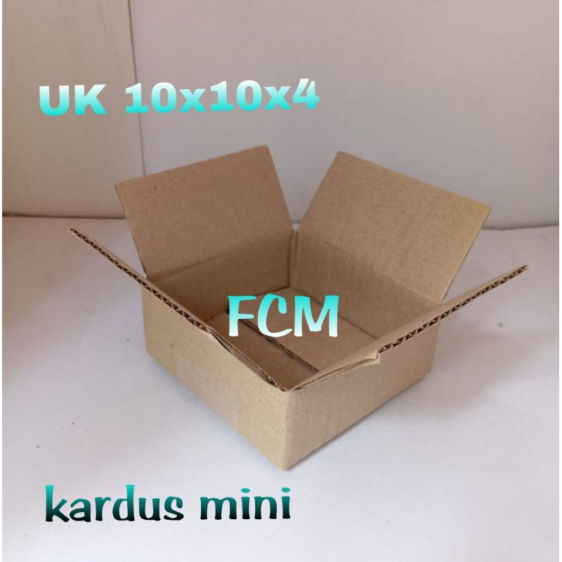 Jual kardus packing UK 10x10x4 kardus kecil kardus mini kardus polos ...