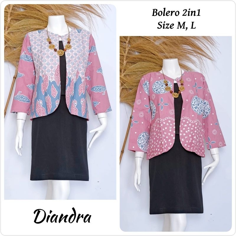 Jual Bolero Batik 2in1 Bolak Balik 2 motif | Shopee Indonesia