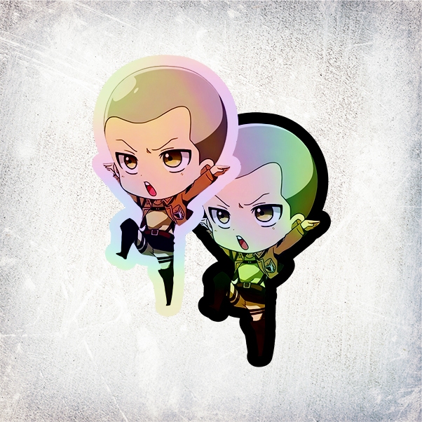 Jual STICKER HOLOGRAM ANIME CHIBI CONNIE SPRINGER ATTACK ON TITAN ...