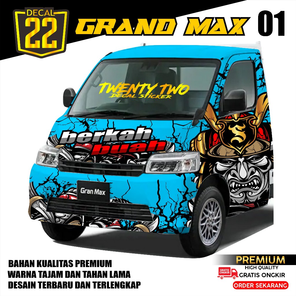 Jual Stiker Decal Full Kepala Pick Up Grand Max Terbaru Dua Dua Decal ...