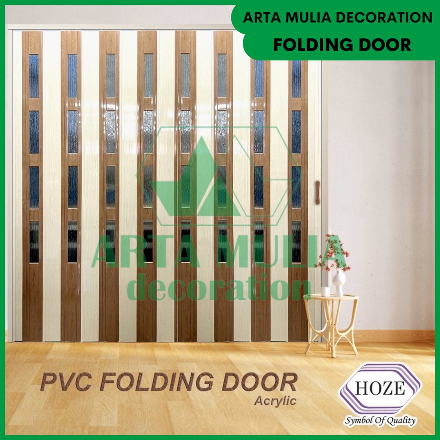 Jual Pintu PVC Folding Door HOZE Pintu Lipat Penyekat Ruangan Kaca ...