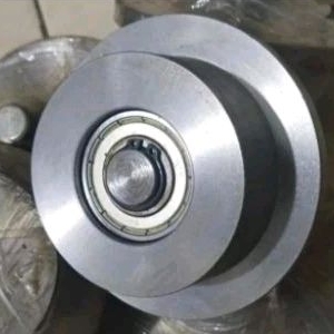 Jual Roda Lift Barang Besi unp 65x38mm Rell Lift Bahan As keras Double ...