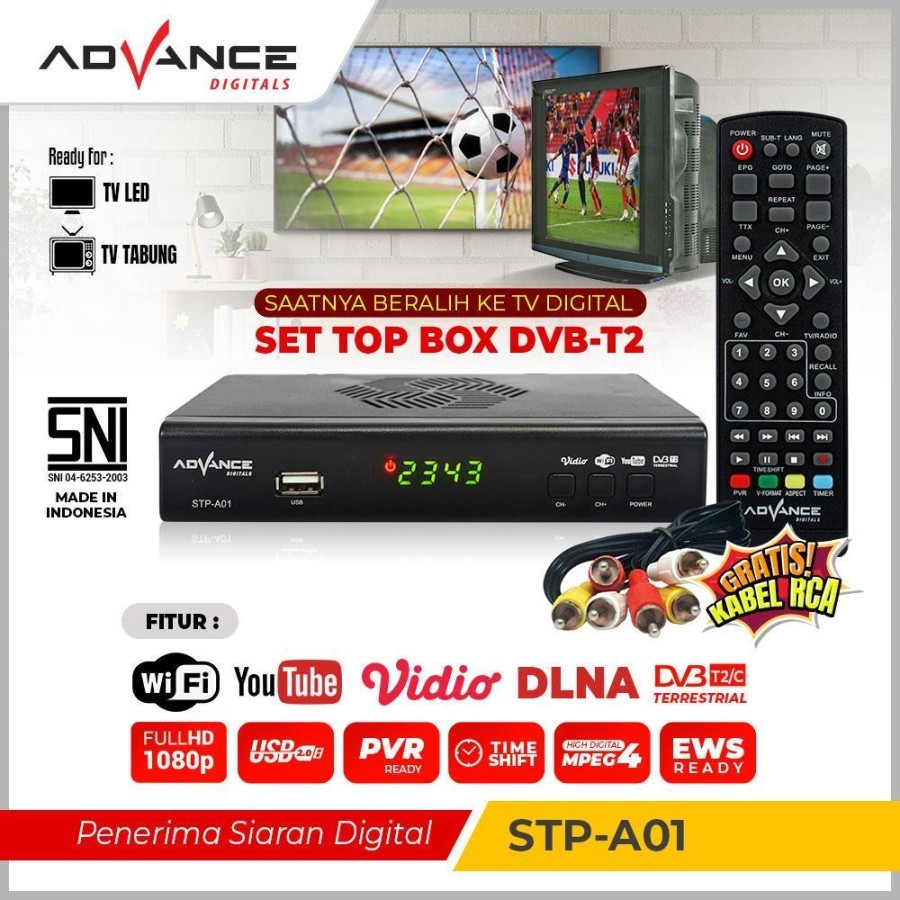 Jual Set Top Box Advance Bundling Set top box + Antena + Usb Wifi ...
