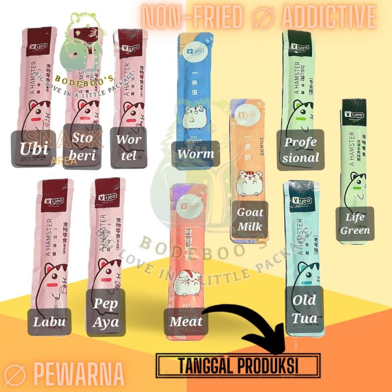 Jual 1 Pcs - Hamster Puree / Bubur Hamster (Congee Hamster) / Strip ...