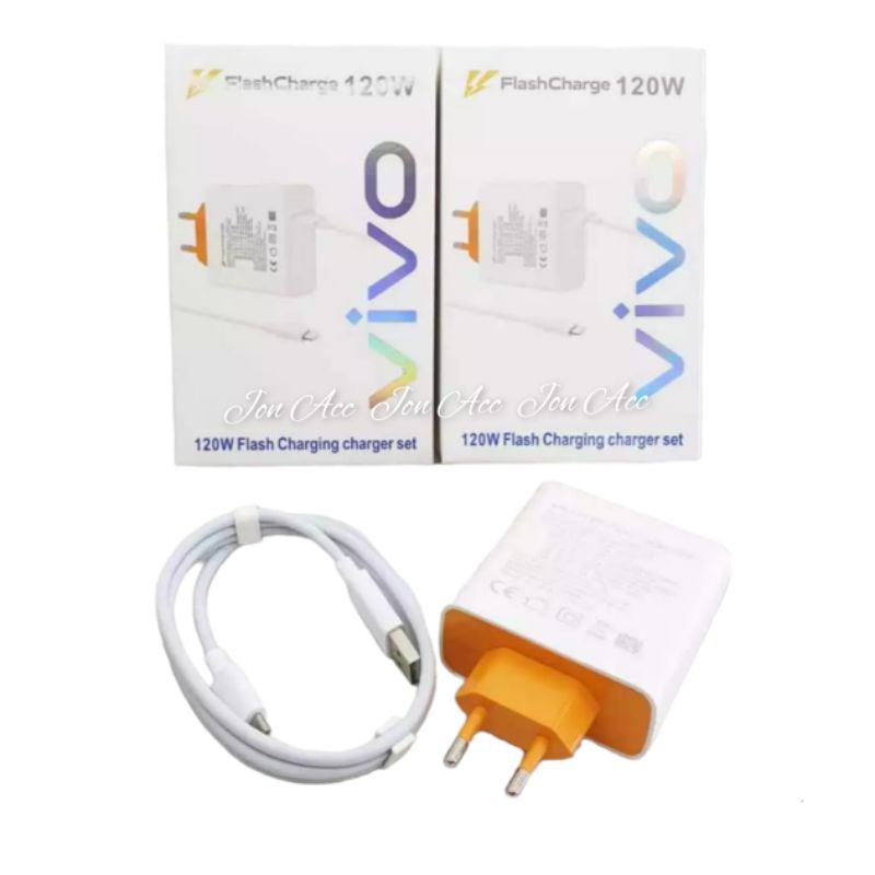 Jual Charger Vivo 120 Watt . Original 100% Type C support Fast Charging ...