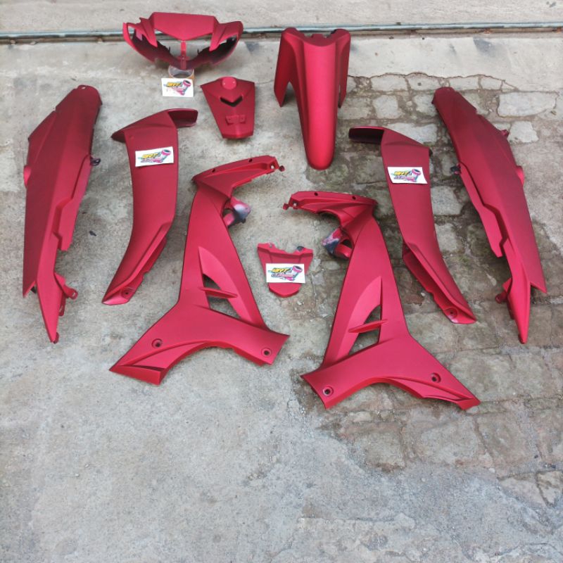 Jual Cover body full set halus vega r new modif warna merah maron dop ...