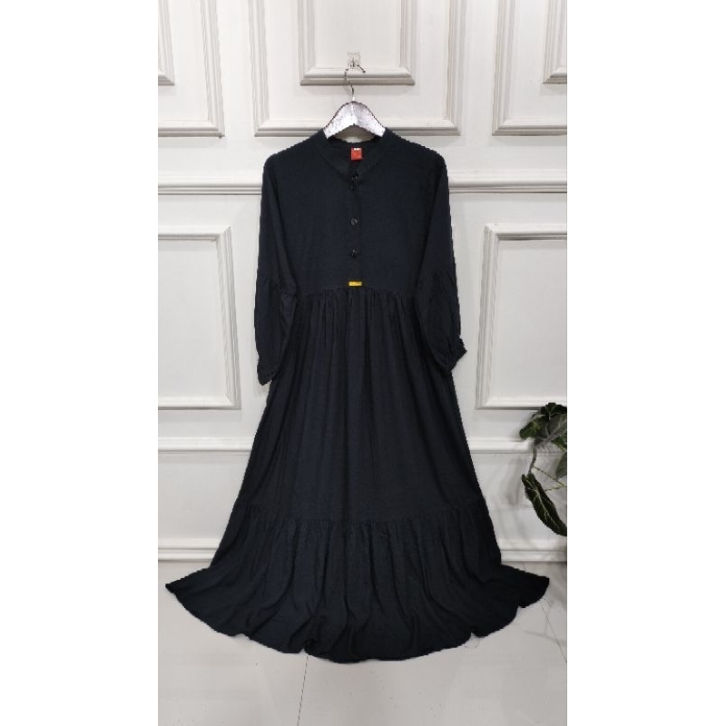 Jual Gamis Lizam Kekinian Khusus Hitam Puti Bahan Rayon | Shopee Indonesia