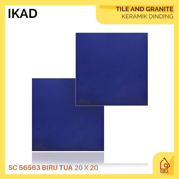 Jual KERAMIK IKAD 20 X 20 BIRU TUA KILAP SC56563 / KERAMIK DINDING ...