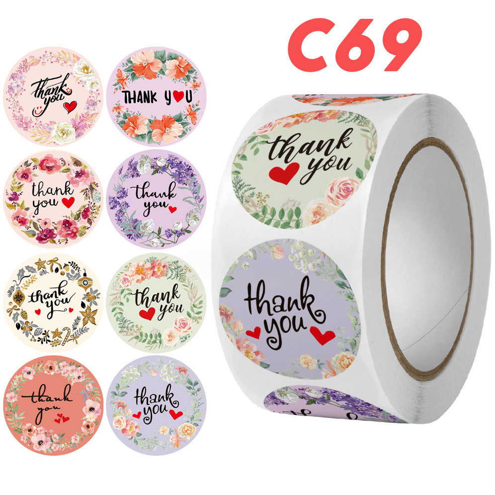 Jual 500 Pcs Stiker Selamat Menikmati Sticker Bulat Roll Makanan Kue ...