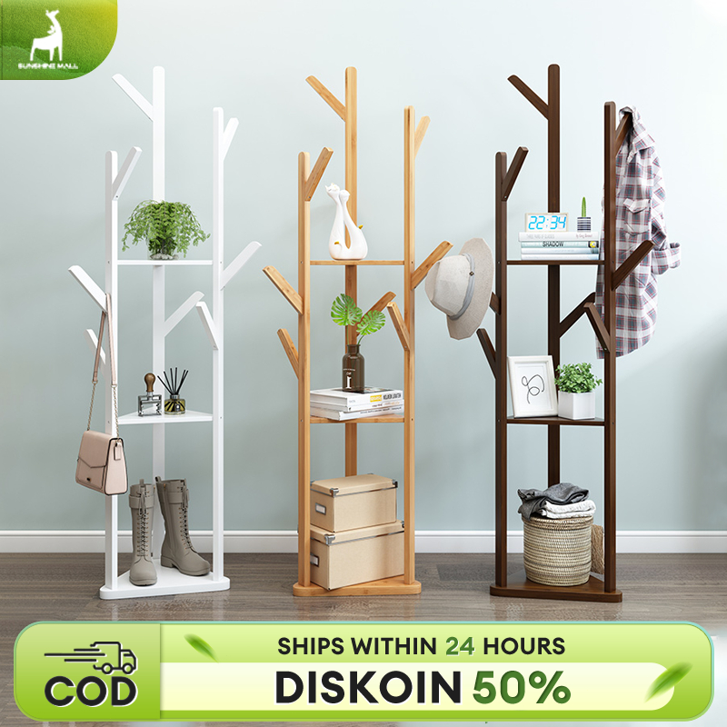 Jual Stand Hanger Rak mantel kayu Rak mantel sederhana Gantungan Topi ...