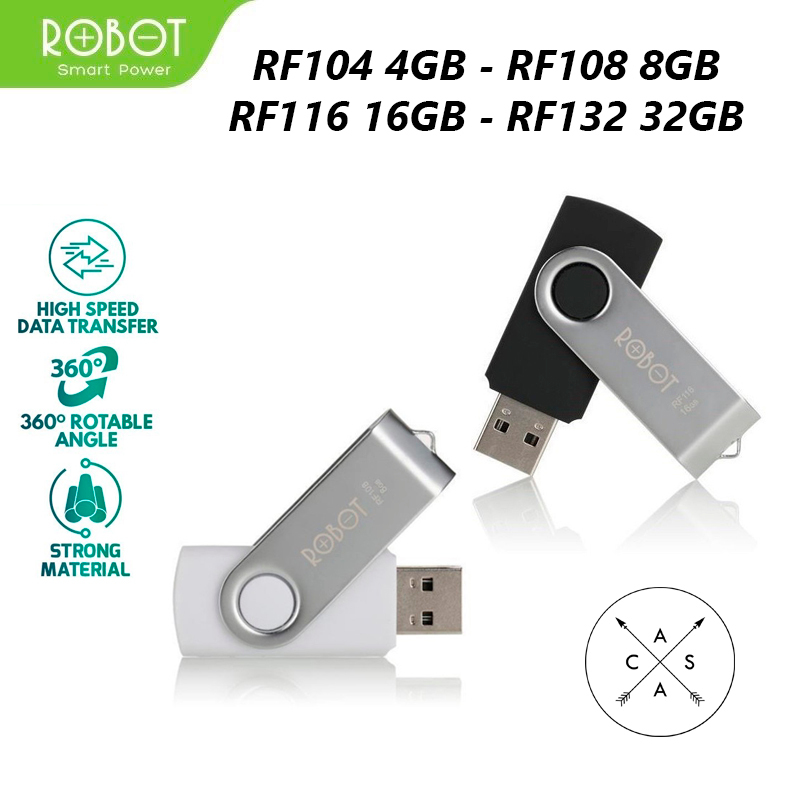 Jual Robot Flashdisk USB 2.0 RF104 4GB RF108 8GB RF116 16GB RF132 32GB ...