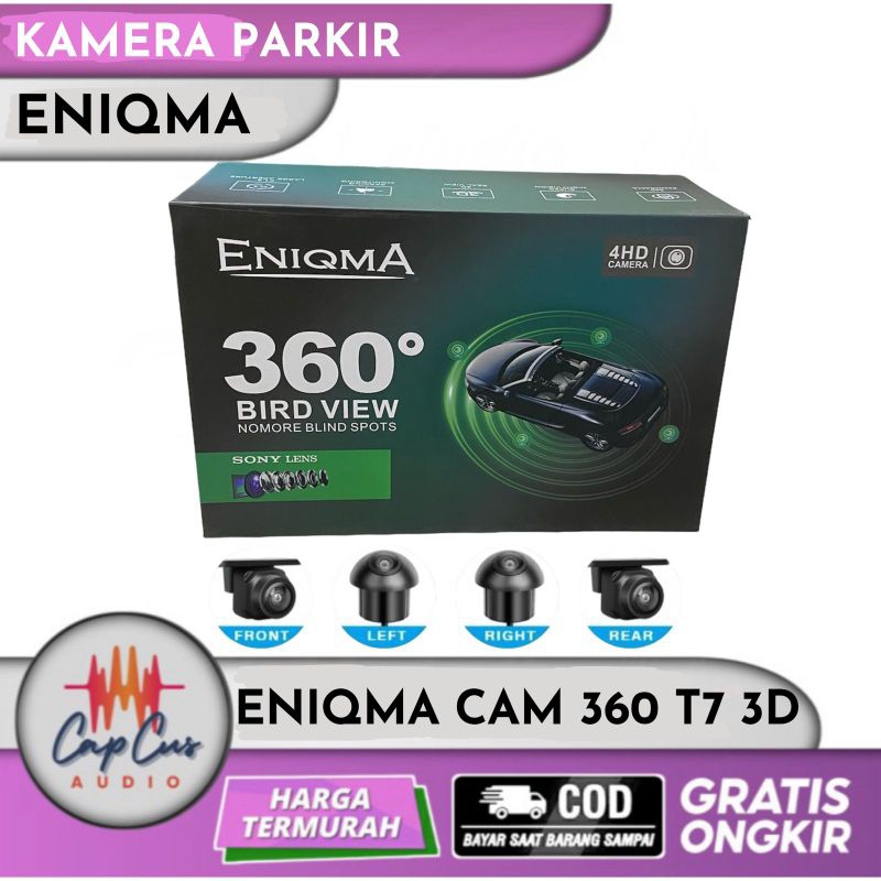 Jual KAMERA PARKIR MOBIL 360 DERAJAT ENIQMA 3D T7 PRO HD / CAMERA 360 ENIGMA 4 HD SONY LENS ...