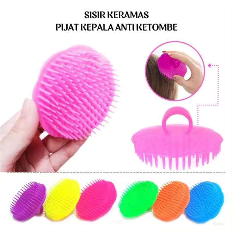Jual MS Sikat Cuci Rambut Sisir Gosok Rambut Keramas | Shopee Indonesia