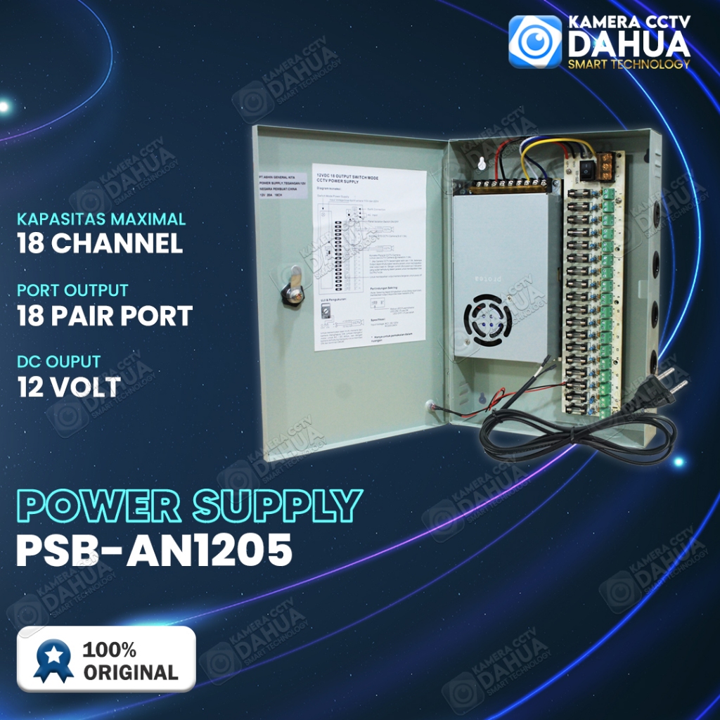 Jual POWER SUPPLY CCTV DC 12 VOLT 20 AMPERE PSU BOX PANEL | Shopee ...