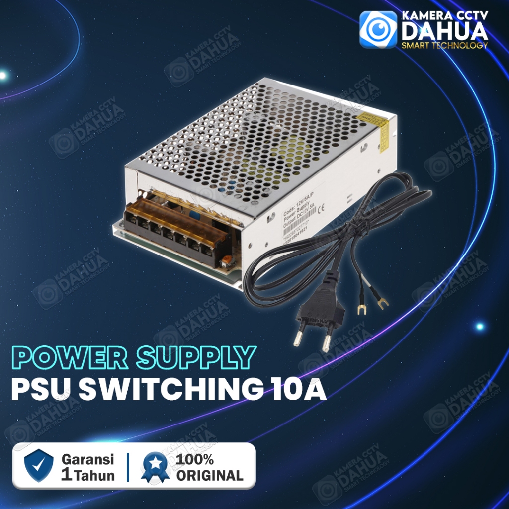 Jual POWER SUPPLY CCTV 12V 10A PSU SWITCHING DC ADAPTOR JARING BERGARANSI | Shopee Indonesia