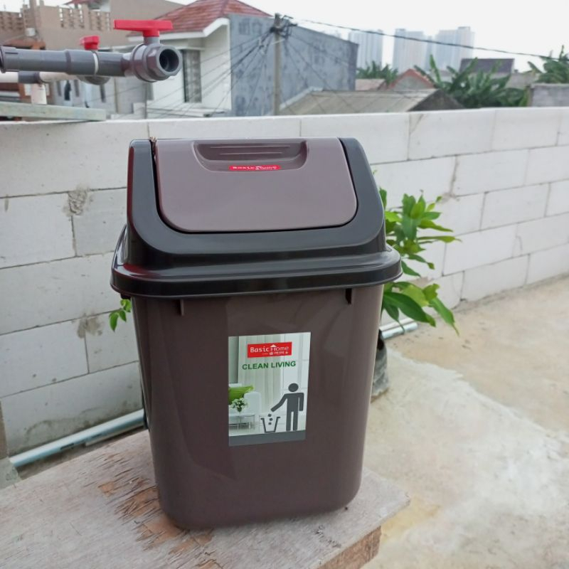 Jual Tempat sampah sedang aesthetic 12L basichome member lion star grup || tong sampah plastik ...