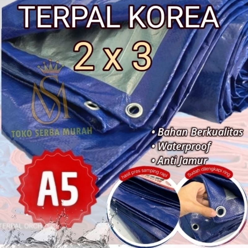 Jual TERPAL PLASTIK A5 Ukuran 2X3 Meter Merk Cap Gajah MAS,Kuat dan ...