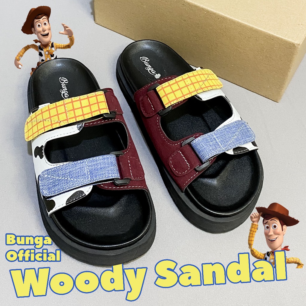 Jual Bunga Sandal Woody / Sandal birken / Sandal flat perempuan ...