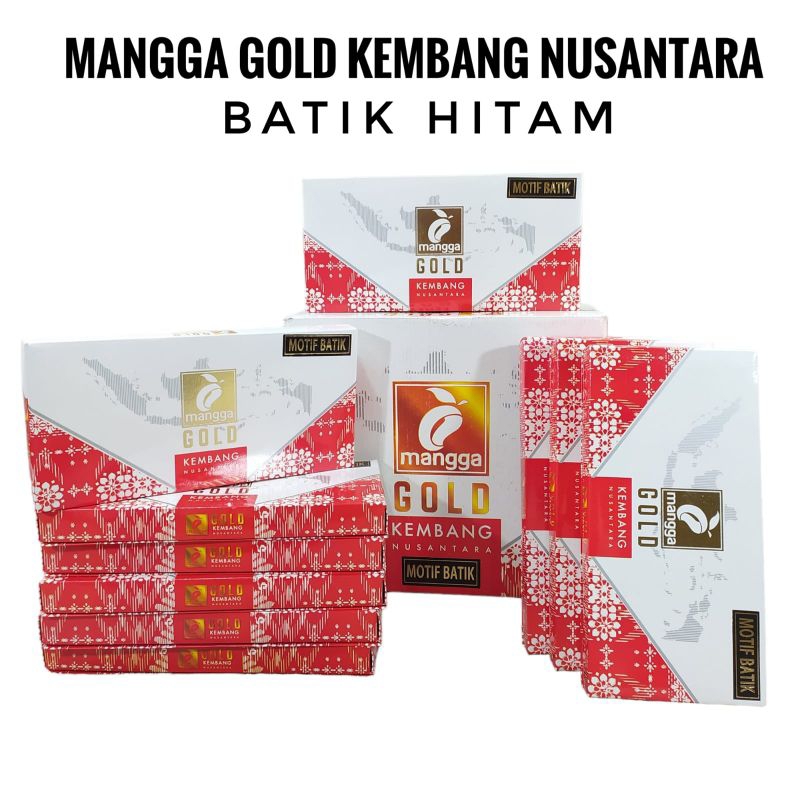 Jual Sarung Mangga Gold Kembang Nusantara Batik Hitam Ecer Grosir ...