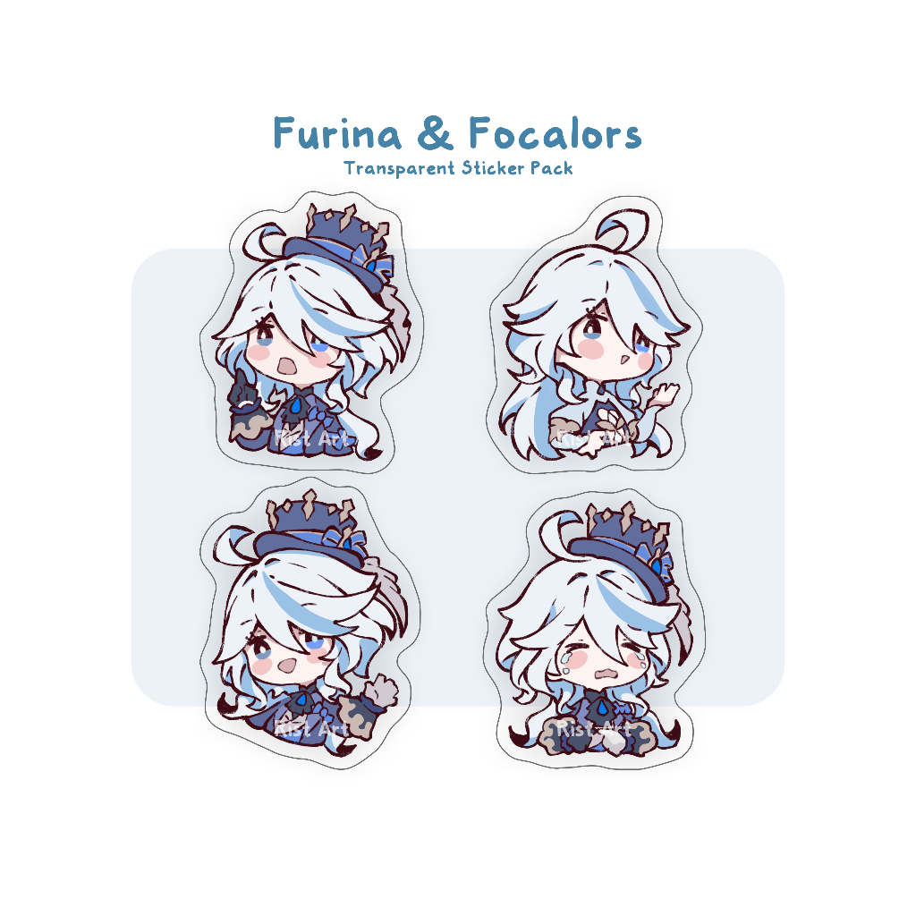 Jual Genshin Impact Transparent Sticker Pack -Furina- Journaling ...