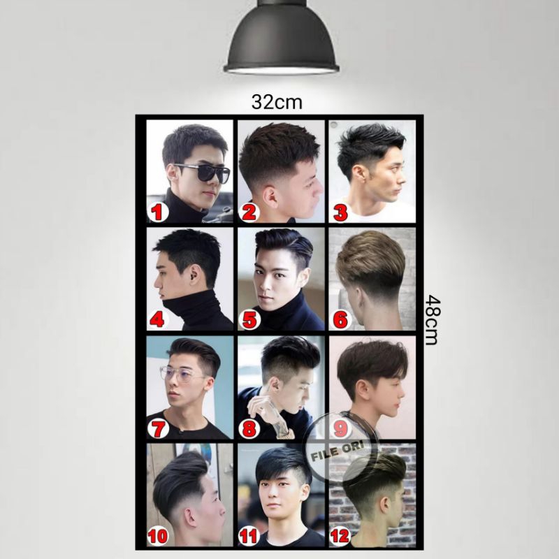 Jual POSTER MODEL RAMBUT CLASSIC ART PAPER A3PLUS | Shopee Indonesia