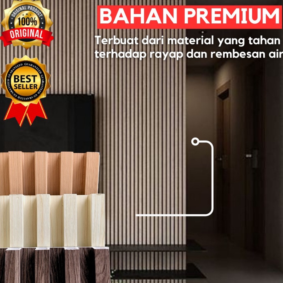 Jual Kode GV202 Wpc panel (PREMIUM) 3meter/kisi-kisi/Wallpanel/Wpc ...