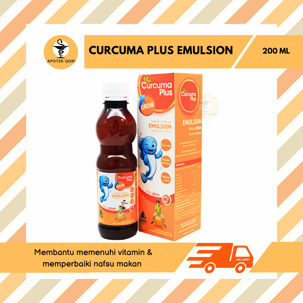 Jual CURCUMA PLUS EMULSION 200 ML/NAFSU MAKAN ANAK | Shopee Indonesia