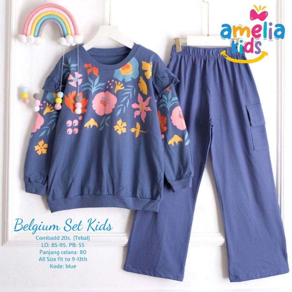 Jual NICE SET KIDS SETELAN BAJU ANAK PEREMPUAN KAOS LENGAN PANJANG DAN ...