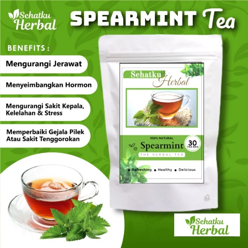 Jual Spearmint tea / Teh daun mint isi 20 teh celup & 30 teh celup ...
