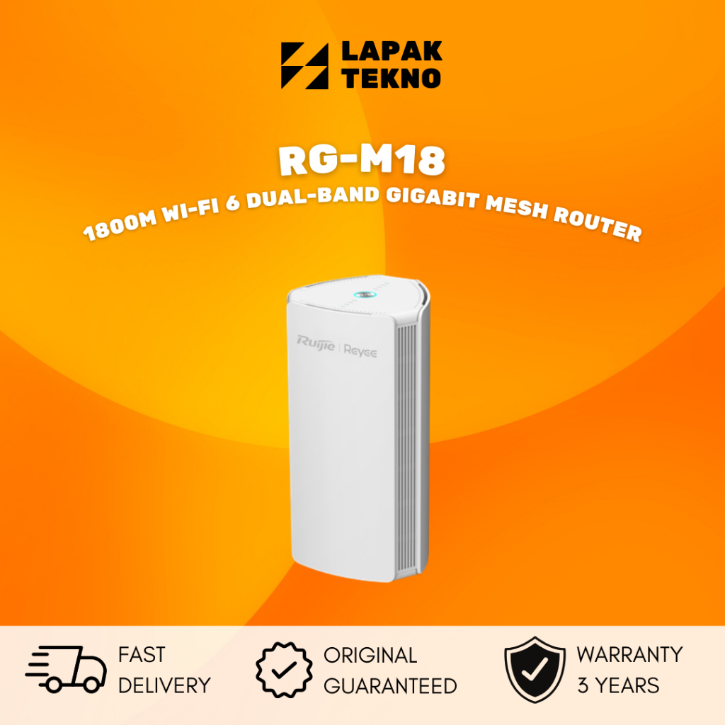Jual RUIJIE REYEE RG-M18 1800M WI-FI 6 DUAL BAND GIGABIT MESH ROUTER | Shopee Indonesia