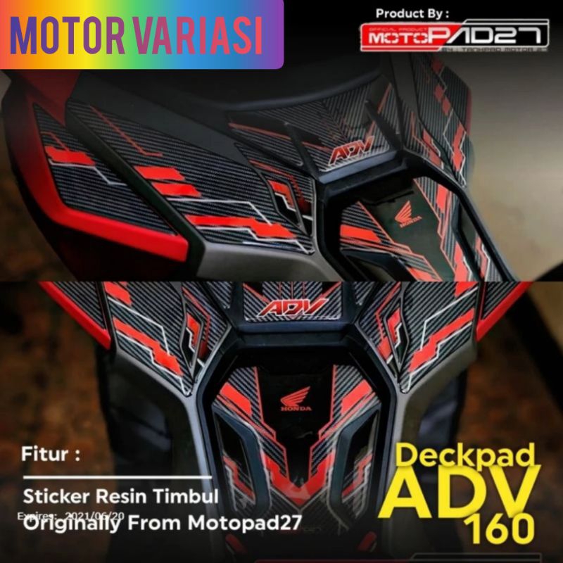Jual Stiker Deckpad Adv 160 Sticker Tankpad Adv 160 Stiker Tanki ADV ...