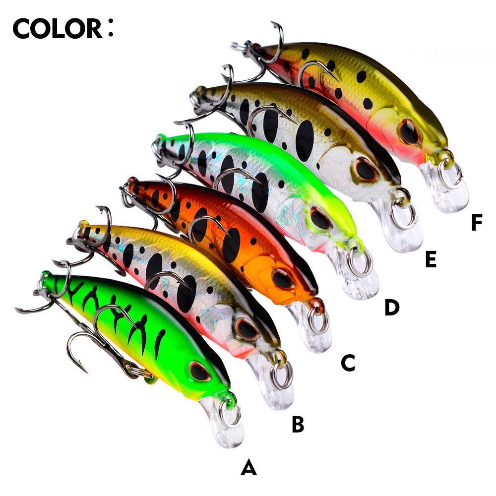 Jual Umpan Pancing Minnow ultralight Fishing Lure mancing casting Premium 5,3 cm 4,6 gram tipe ...