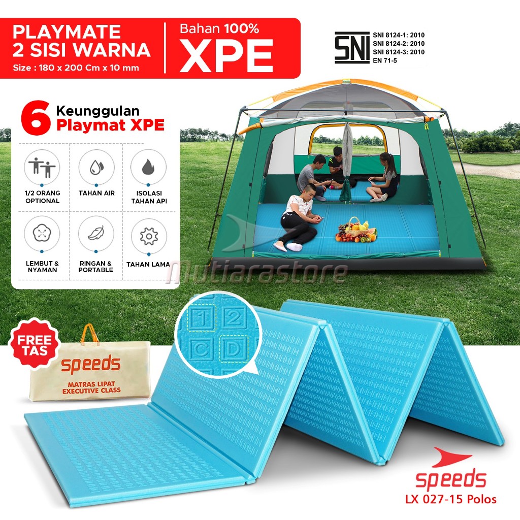 Jual 𝐂𝐀𝐋𝐀𝐑𝐘 Playmat Polos SNI 180x200 Foam XPE Lipat Folding Mat 027-15 | Shopee Indonesia
