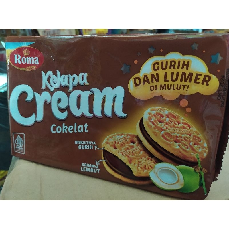 Jual BISKUIT ROMA KELAPA CREAM 180G | Shopee Indonesia