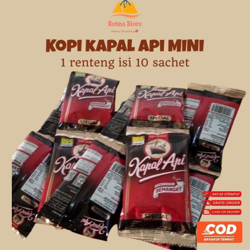 Jual KOPI KAPAL API mini 6gram (10 sachet) | Shopee Indonesia