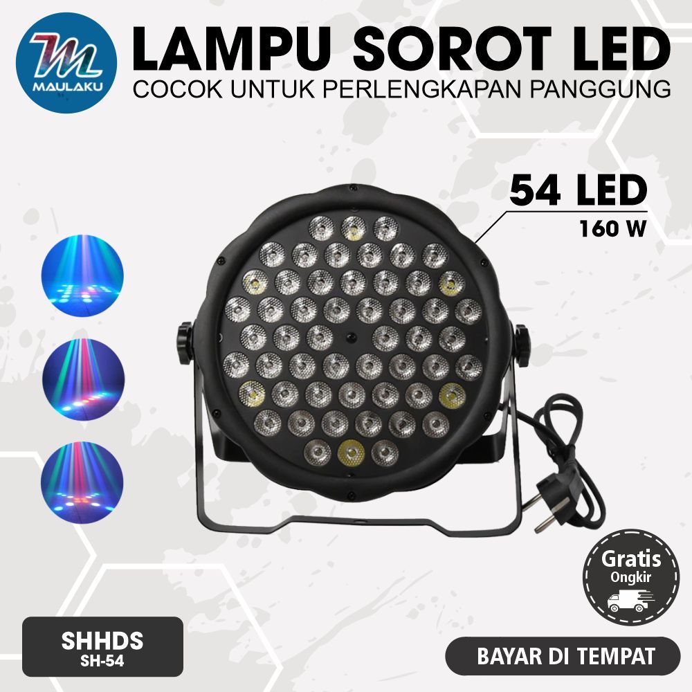Jual Lampu Sorot LED Outdoor Spotlight Waterproof DMX512 160W 220V ...