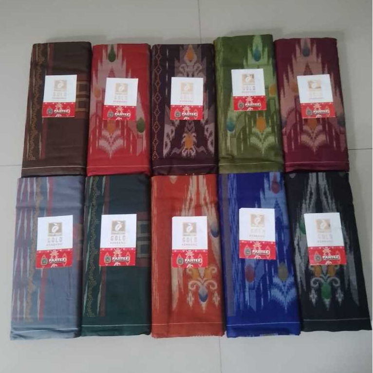 Jual Sarung Mangga Gold Kembang Nusantara Serat Kayu Termurah | Shopee ...