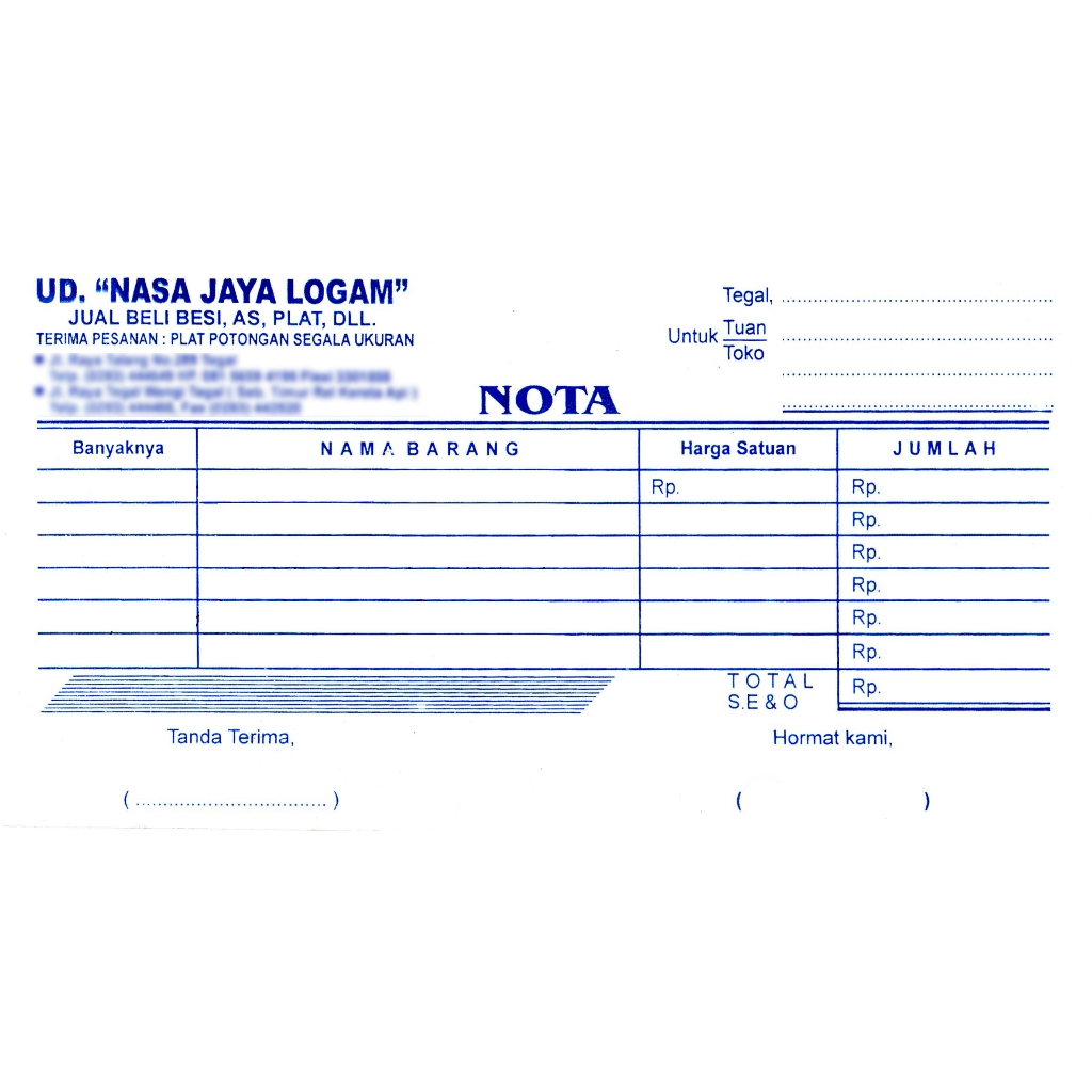 Jual Buku Blangko Nota Kop Surat Suket Custom | Shopee Indonesia