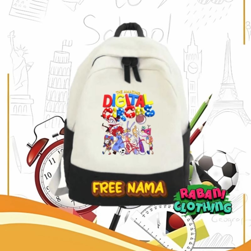 Jual Tas anak sekolah the amazing digital circus | Shopee Indonesia