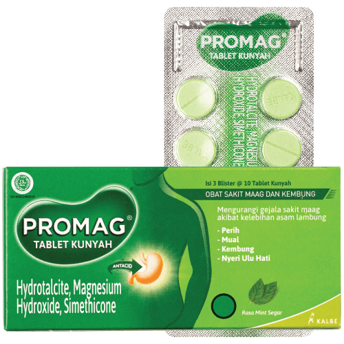 Jual Promag Tablet 1 Blister Isi 10 Tablet Obat Sakit Maag Dan Kembung ...